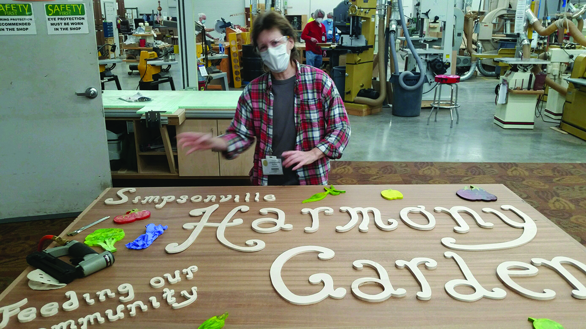 Harmony Garden sign project a labor of love – The Simpsonville Sentinel